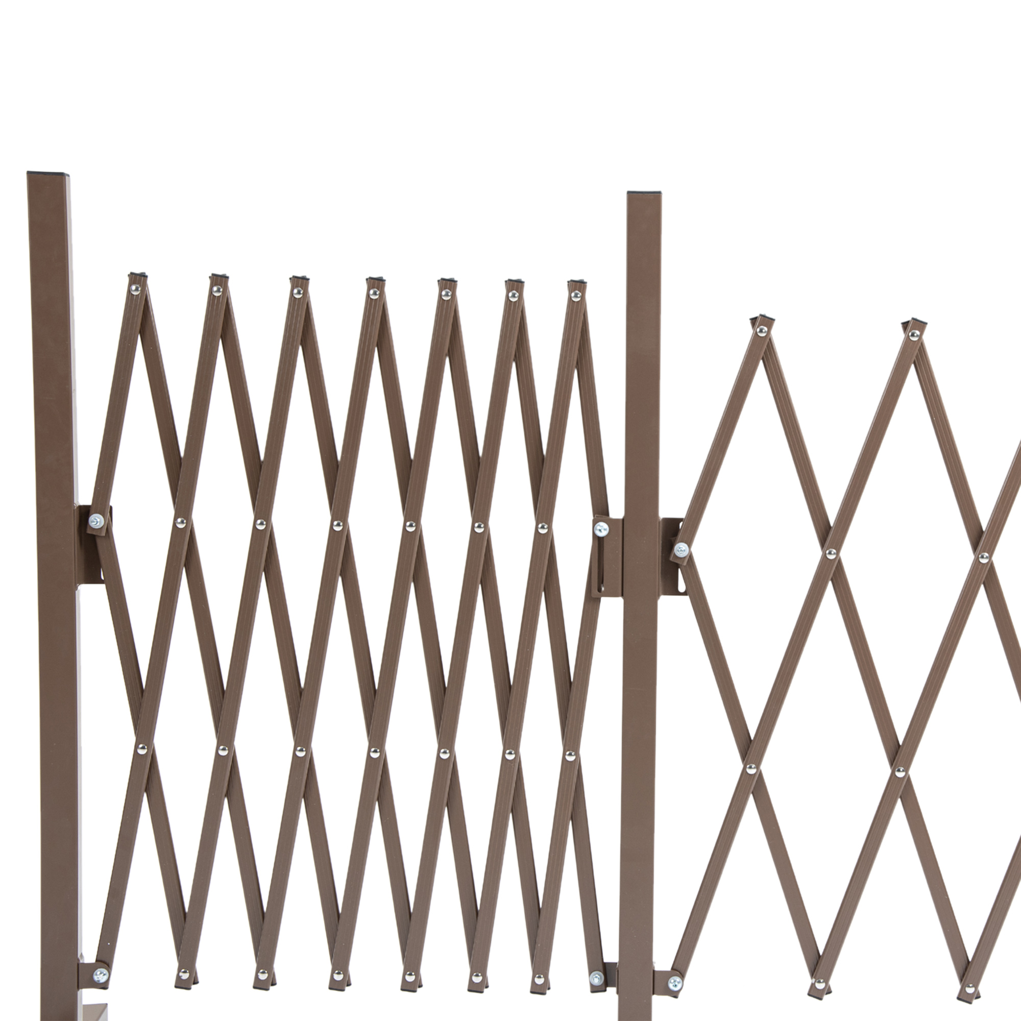 Outsunny Expanding Trellis Fence Freestanding Movable Fence Foldable ...
