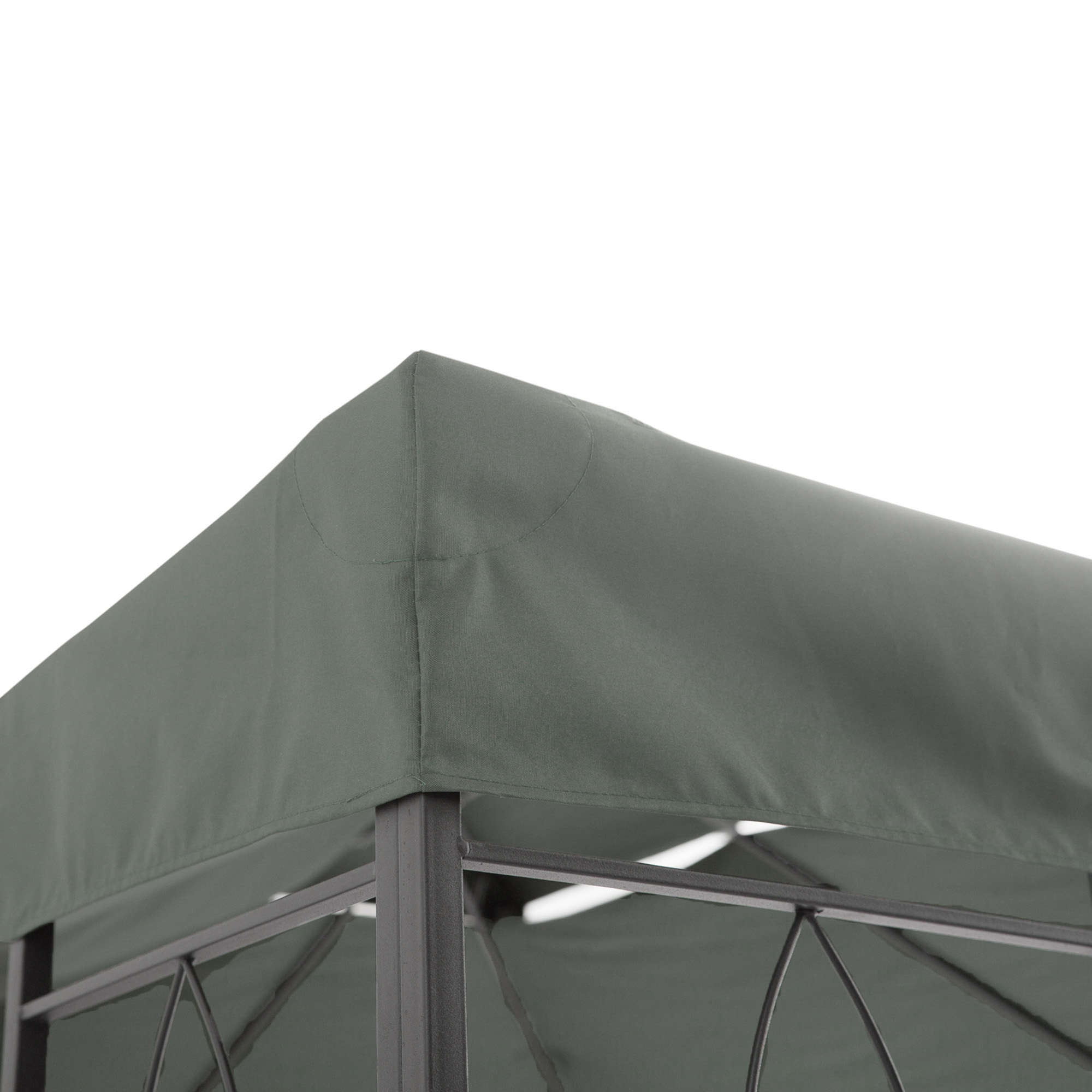 Outsunny Gazebo Roof Replacement, for 3 x 4m Frames - Grey - Furnedo