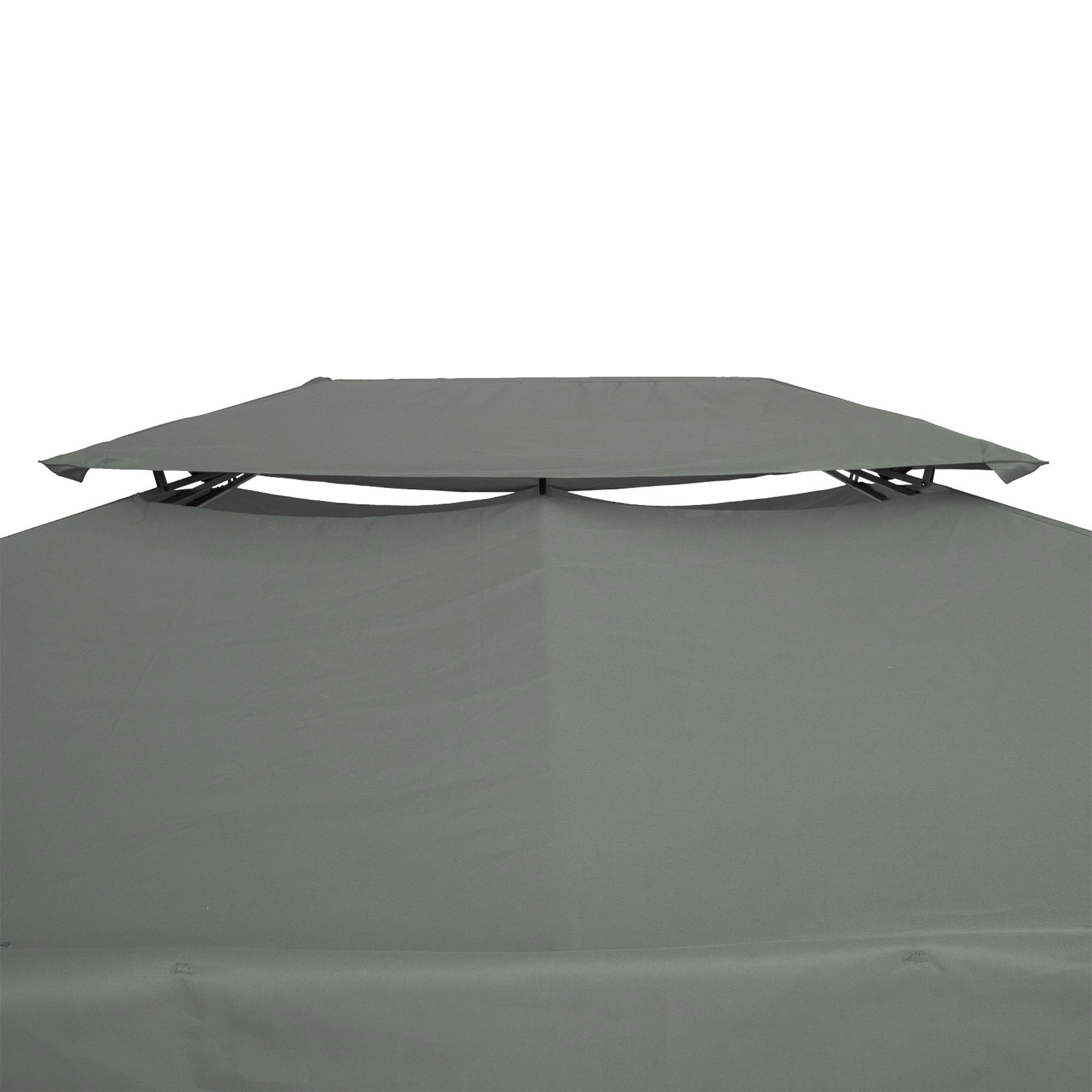 Outsunny Gazebo Roof Replacement, for 3 x 4m Frames - Grey - Furnedo