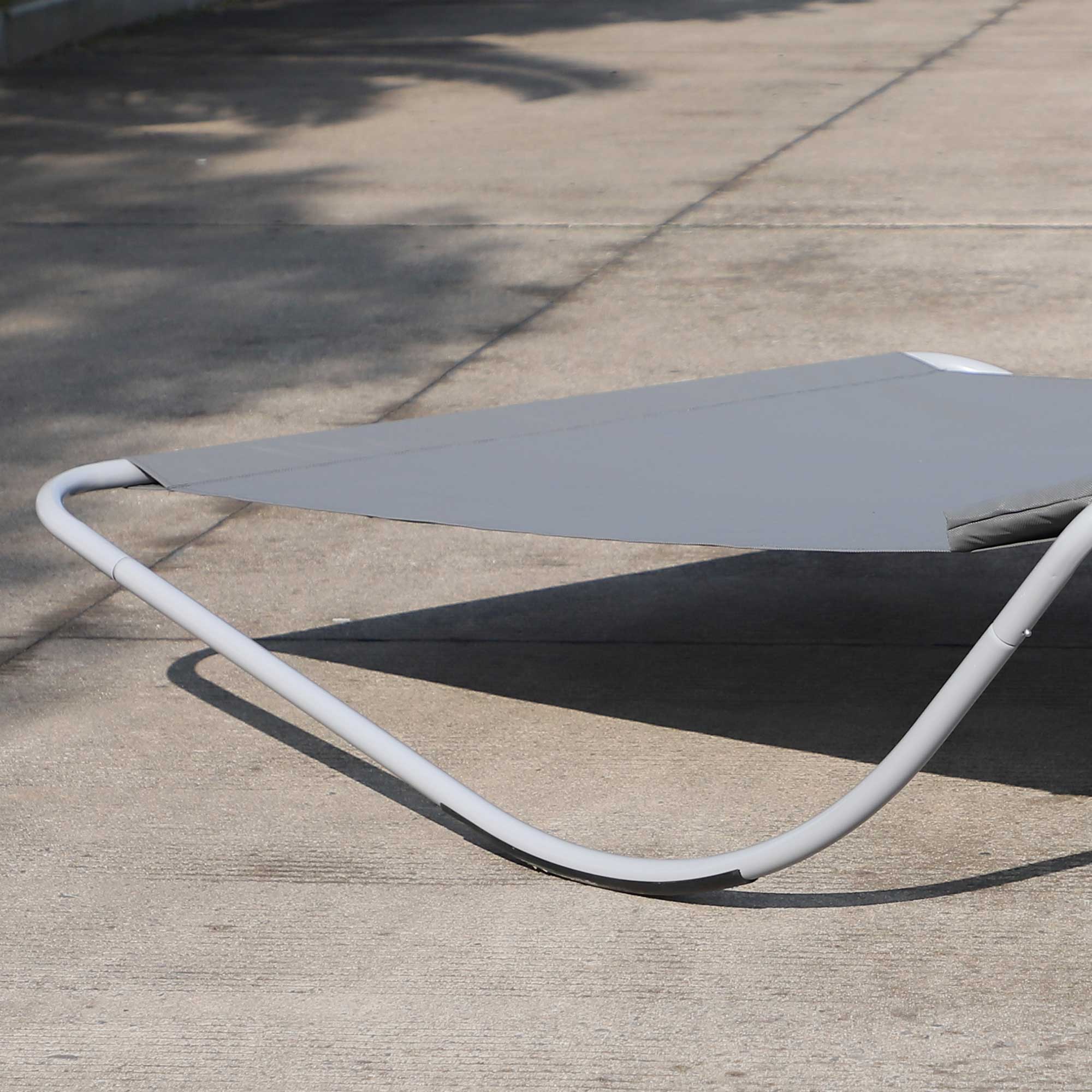 Outsunny Rocking Sun Lounger, Double Garden Lounger Sunbed with ...