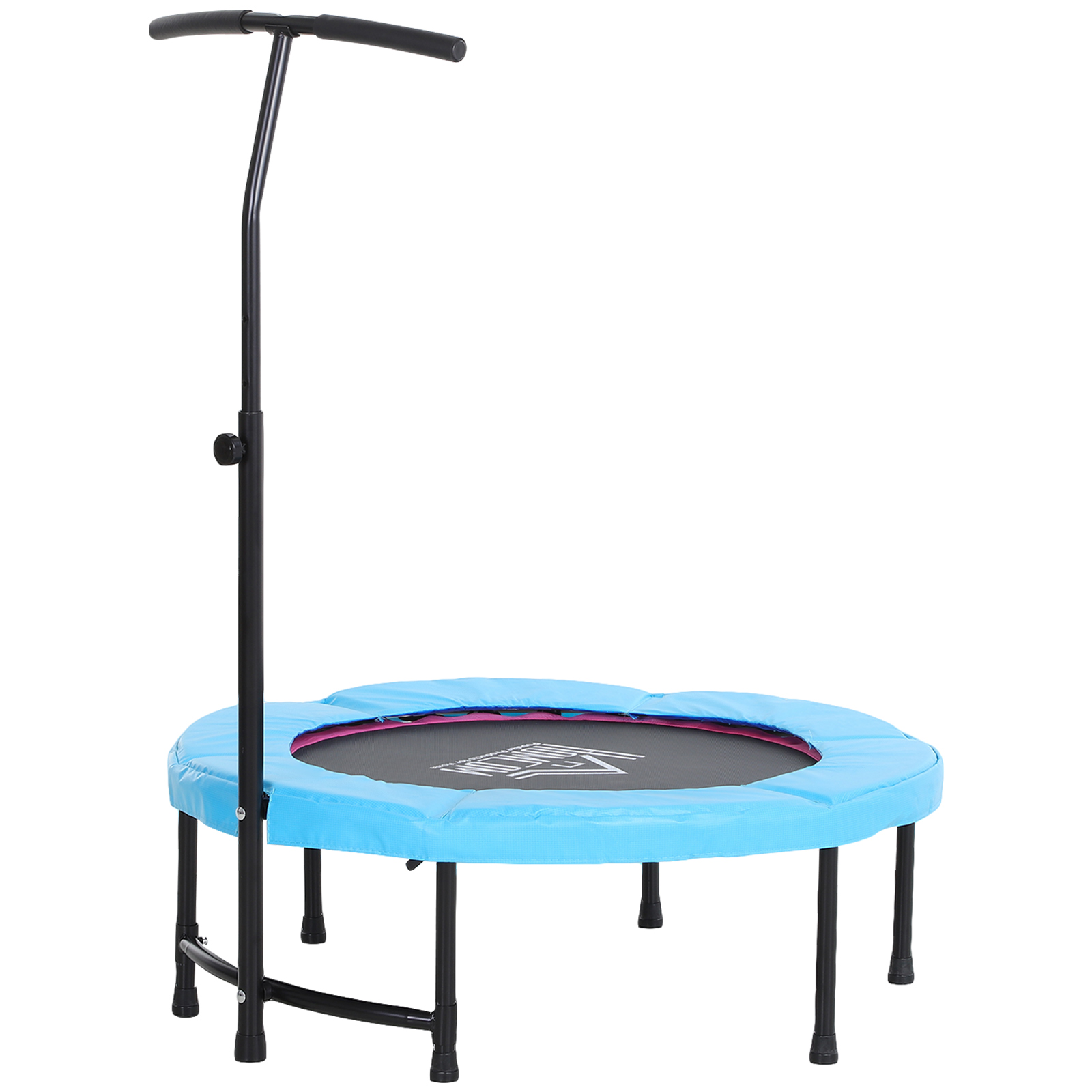 HOMCOM 40'' Fitness Trampoline with Adjustable Handle, Rebounder ...